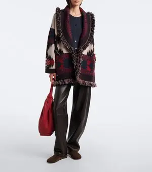 Alanui Icon Jacquard Cashmere Cardigan