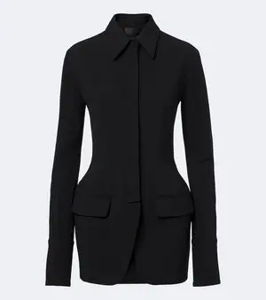 MUGLER Wool-blend Jacket - Black