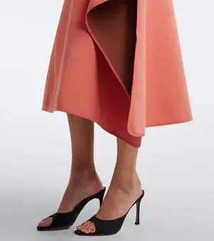 Maticevski Diadem Draped Asymmetric Midi Dress - Pink