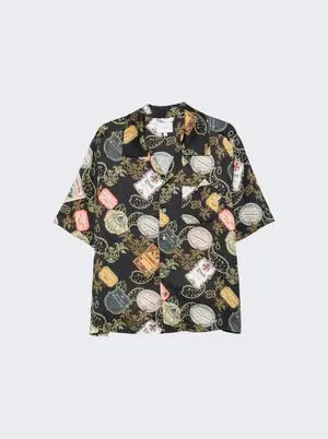 Rhude Bandana Print Button-up Shirt Black