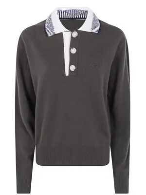N.21 Polo Shirt Wool "a035.9004 5791 Military - Green