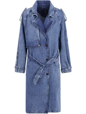 ANINE BING Coat Maxi - Blue