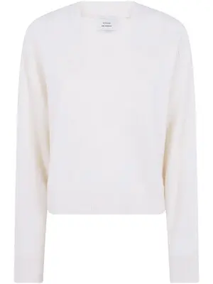 Loulou De Saison Sweater V-neck "anzor Lds - White