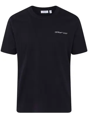 Off-White T-shirt Short Sleeves "logo Quote Regular - Black