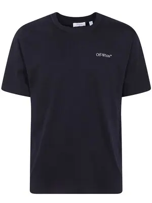 Off-White T-shirt Short Sleeves "small Bookish Regular - Black