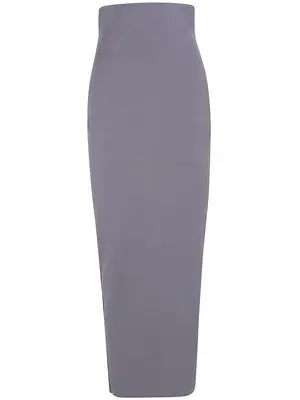 Rick Owens Skirt Wool Blend "dirt Pillar - Gray