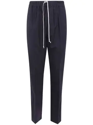 Rick Owens Pants Drawstring Slim Long Trousers