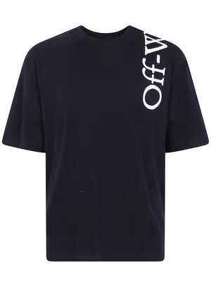 Off-White T-shirt Short Sleeves "vertical Bookish Skate - Black