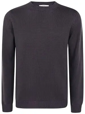 NUUR Sweater Long Sleeves Round Neck - Brown