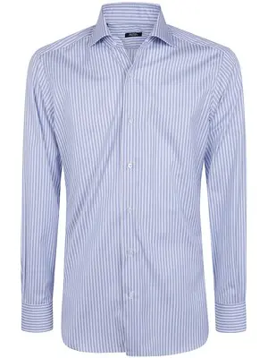 BARBA NAPOLI Shirt Classic Stripes "i1u13p0157073.u.01 Light - Blue