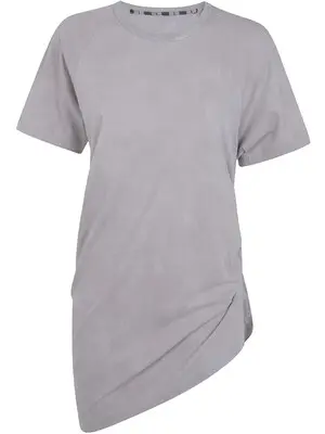 ZIGGY CHEN T-shirt Draped Front "asymmetric - Gray