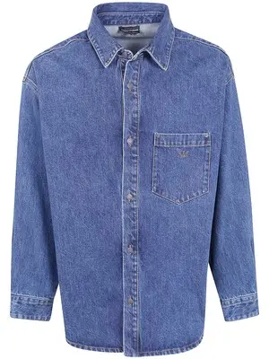 Emporio Armani Shirt Classic Denim "pocket Breast