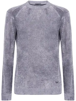 Emporio Armani Sweater Wool Blend "round Neck - Gray