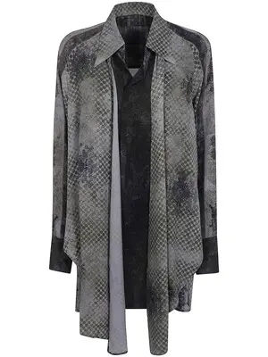 ZIGGY CHEN Shirt Long Sleeve "drape Long Shirt - Multi