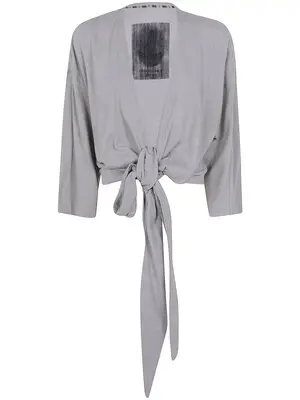 ZIGGY CHEN Jersey T-shirt With Tie Detail