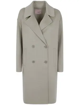 TWINSET Coat Double Breasted "trench Coat - Green