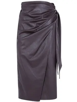 Elisabetta Franchi Wrap Around Skirt With Draped Detail