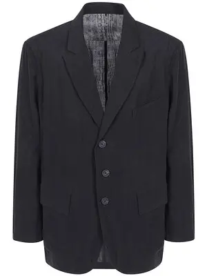 ZIGGY CHEN Jacket Three Button "puppytooth - Black