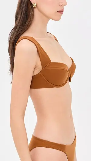 REFORMATION Viola Bikini Top