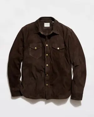 Billy Reid Savoy Suede Workshirt