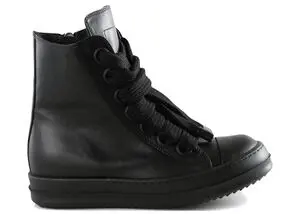 Rick Owens Jumbo Lace High Top Sneakers All - Black