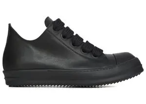 Rick Owens Jumbo Lace Low Sneakers All - Black