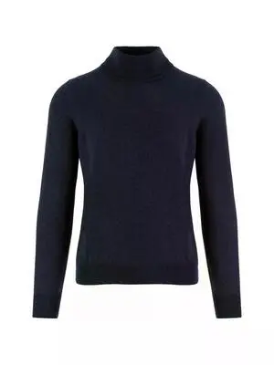 Tagliatore High-neck Wool Sweater - Blue
