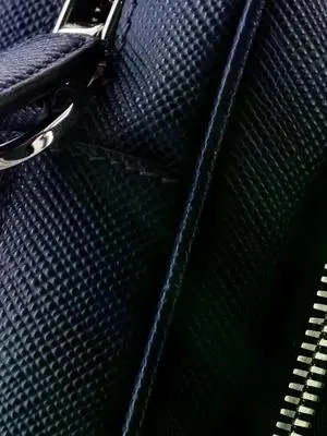 Prada Embossed Saffiano Leather Messenger Bag