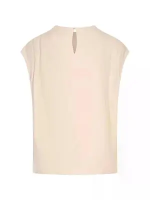 Agnona Draped Sleeveless Top - Neutrals