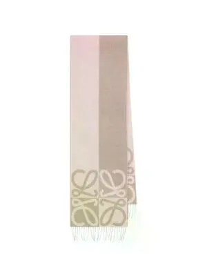 Loewe Anagram Jacquard-pattern Scarf
