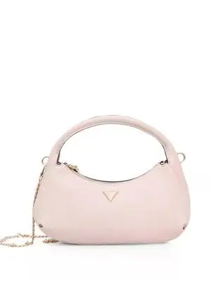 Guess Logo-plaque Chain-strap Shoulder Bag - Pink