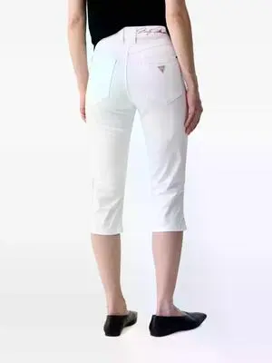 Guess Logo-patch Cropped Jeans