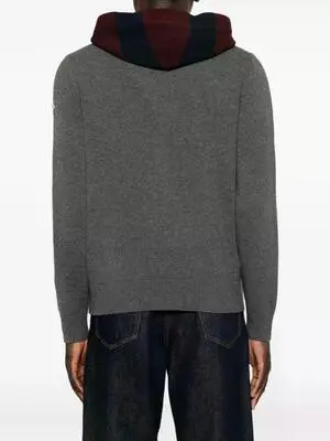 Moncler Hooded Zip-up Sweater