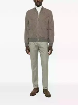 BERWICH Pleated Wool Trousers - Neutrals
