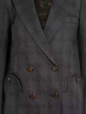 BLAZÉ MILANO Double-breasted Checked Blazer