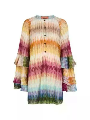 Missoni Ruffled Midi Dress - Neutrals