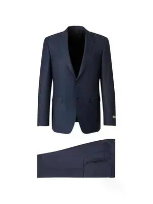Canali Single-breasted Notched-lapels Suit - Blue