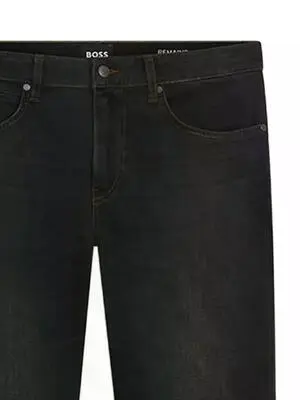 BOSS Maine Faded-effect Straight Jeans