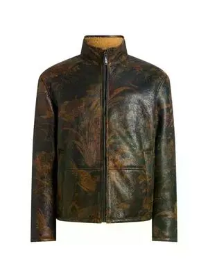 Etro Animal-print Shearling-lined Jacket