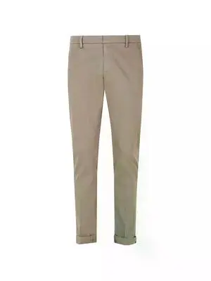 DONDUP Slim-fit Turn-up Trousers - Brown