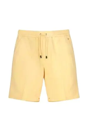 Isaia Drawstring-waist Shorts - Yellow