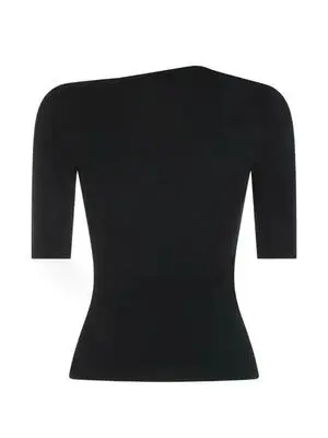 MAISON MARGIELA Cotton Ribbed Cut-out T-shirt