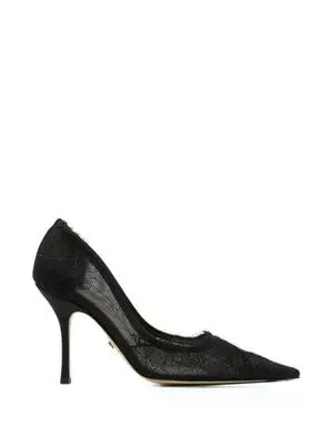 Mach & Mach Devon Lace Heeled Pumps