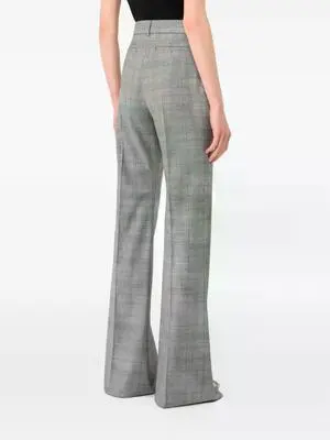 Sportmax Check-pattern Wool Trousers