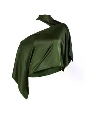 Alice + Olivia Rita One-shoulder Draped Top