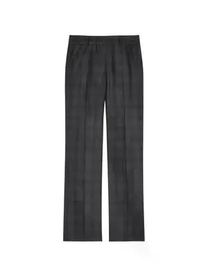 BLAZÉ MILANO Check-pattern Pressed-crease Trousers