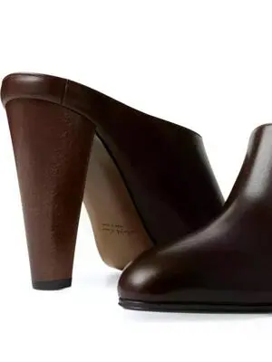 Ralph Lauren Ashtyn Leather Heeled Mules