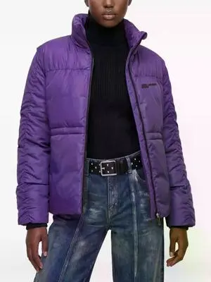 Karl Lagerfeld Ruched Detail Puffer Jacket