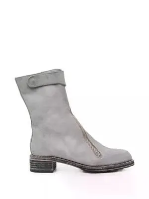 Yohji Yamamoto X Guidi Micha Front-zip Boots - Grey