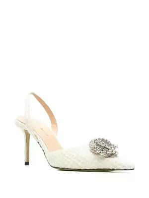Mach & Mach Galaxy Heeled Pumps - Neutrals
